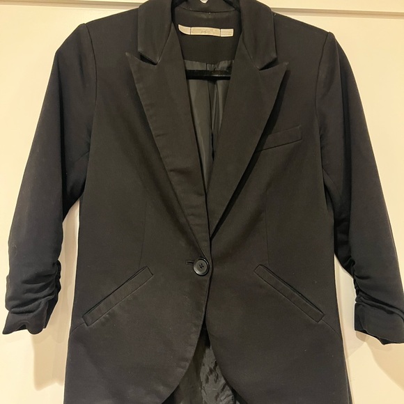 Gibson | Jackets & Coats | Gibson Black Blazer With Notched Lapels And ...